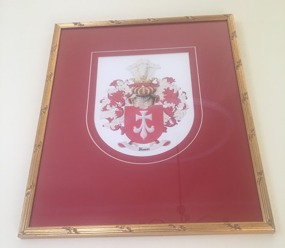 Didikų Komarų herbas | Pozicija